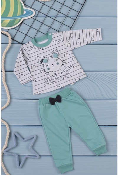 Baby2go 434- Kız Bebek Takım Mint Yeşili Baby2go 434- Kız Bebek Takım Mint Yeşili