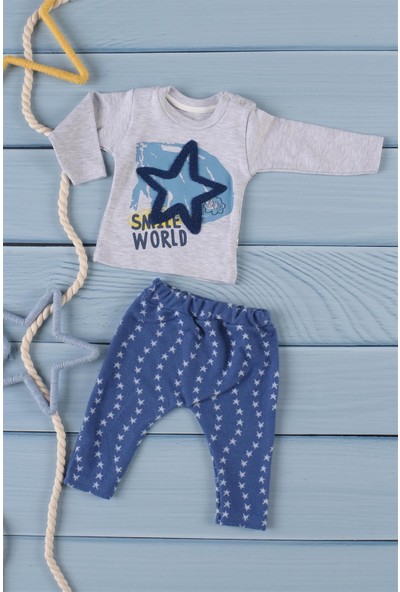 Baby2go 2821- Bebek Takım Mavi Baby2go 2821- Bebek Takım Mavi