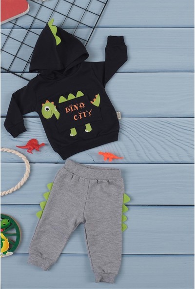 Baby2go 1106- Erkek Bebek Dinazor Takım Lacivert Baby2go 1106- Erkek Bebek Dinazor Takım Lacivert