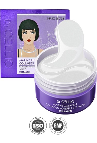 Dr. Cellio Göz Altı Şişlikleri ve Kırışıklıkları Karşıtı Aydınlatıcı Kolajen Eye Patch (60'lı) Hızlı Etki Kore Beauty