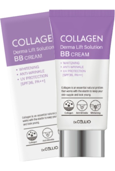 Dr. Cellio Kırışıklık ve Leke Karşıtı SPF36 Uva/uvb Koruyucu Kolajen Müsini Içeren Derma Solution Bb Krem Hızlı Etki Kore Beauty Dr. Cellio Kırışıklık ve Leke Karşıtı SPF36 Uva/uvb Koruyucu Kolajen Müsini Içeren Derma Solution Bb Krem Hızlı Etki Kore Beauty