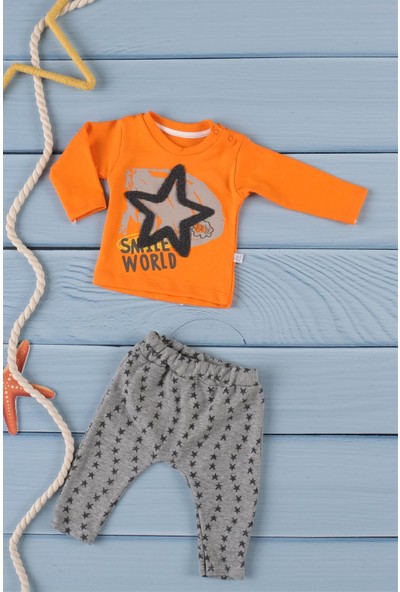 Baby2go 2821- Bebek Takım Turuncu Baby2go 2821- Bebek Takım Turuncu