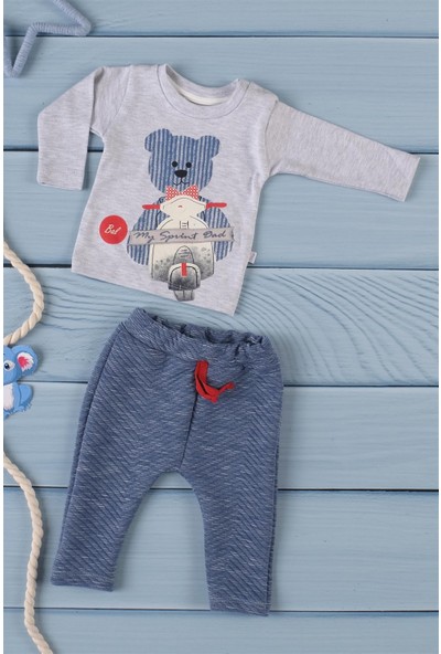 Baby2go 2861- Erkek Bebek Takım Mavi Baby2go 2861- Erkek Bebek Takım Mavi