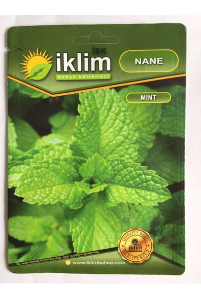 Iklim Bahçe Kültürleri Nane Tohumu, 25 Gr.