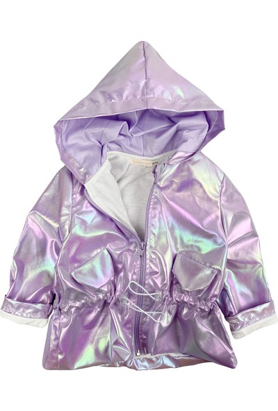 Baby Rosa Shine Lila Kapüşonlu Kız Bebek Yağmurluk Baby Rosa Shine Lila Kapüşonlu Kız Bebek Yağmurluk