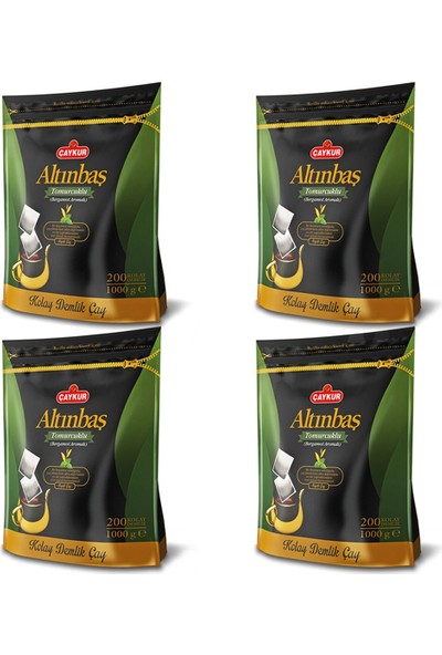 Çaykur Altınbaş Tomurcuklu Demlik Poşet Çay 5 gr 200'LÜ 4 Paket