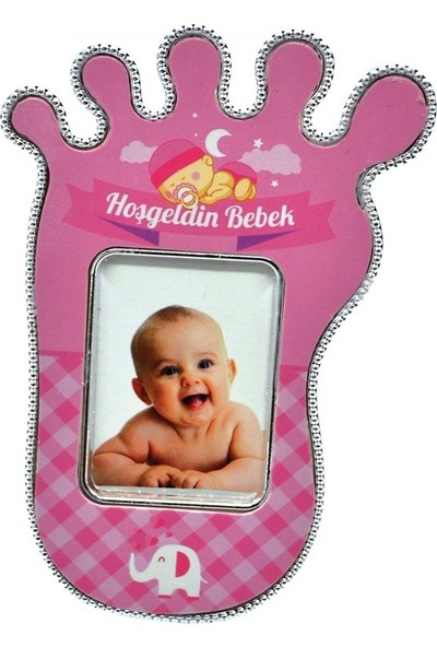 25LI Plastik Büyük Ayak Mini Fotoğraf Çerçevesi Pembe 25LI Plastik Büyük Ayak Mini Fotoğraf Çerçevesi Pembe