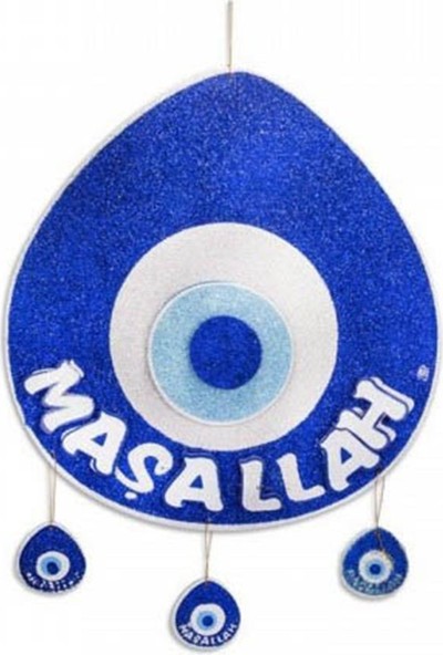 Maşallah Nazar Boncuklu Sünnet Tavan Süsü 30X15CM Maşallah Nazar Boncuklu Sünnet Tavan Süsü 30X15CM