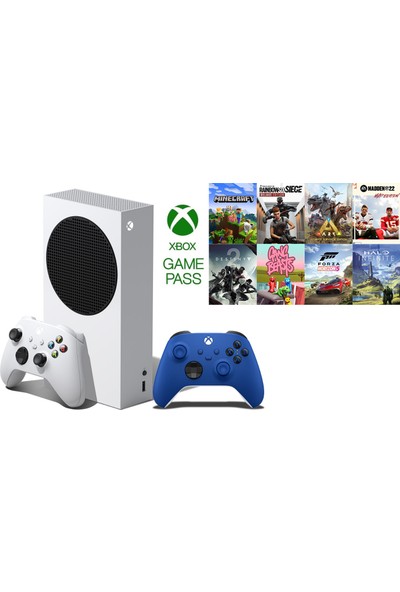 Microsoft RRS-00010 Xbox Series S 512GB SSD Oyun Konsolu Beyaz + 1 Kol Mavi + 1 Yıl Gamepass Microsoft RRS-00010 Xbox Series S 512GB SSD Oyun Konsolu Beyaz + 1 Kol Mavi + 1 Yıl Gamepass