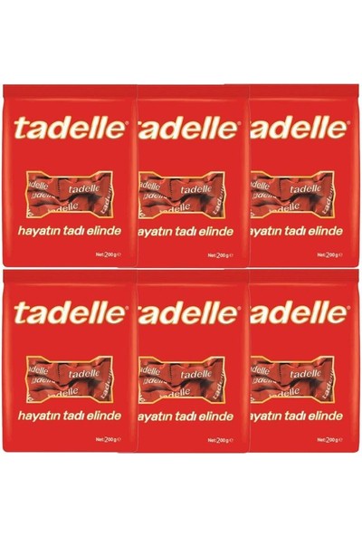 Tadelle Mini Fındık Dolgulu Sütlü Çikolata 200 gr 6'lı Tadelle Mini Fındık Dolgulu Sütlü Çikolata 200 gr 6'lı