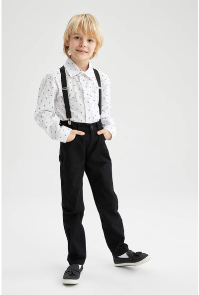 DeFacto Erkek Çocuk 23 Nisan Çocuk Bayramı Regular Fit Beş Cep Düz Paça Gabardin Pantolon X4224A622SM DeFacto Erkek Çocuk 23 Nisan Çocuk Bayramı Regular Fit Beş Cep Düz Paça Gabardin Pantolon X4224A622SM