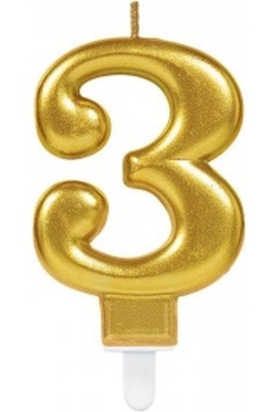 Amazeus 3 Rakam Mum Gold Renk