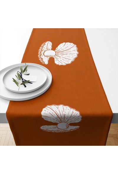 Lux Vie Marin Runner 40 x 140 cm. Desenli Kalın Keten Dokuma Marin Masa Örtüsü Runner Lux Vie Marin Runner 40 x 140 cm. Desenli Kalın Keten Dokuma Marin Masa Örtüsü Runner