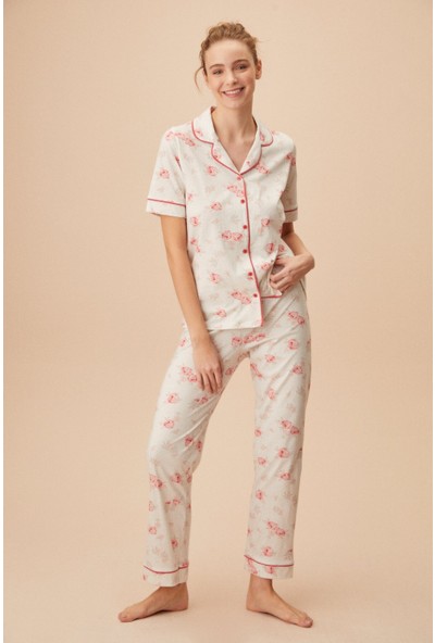 Suwen Holly Maskulen Pijama Takımı Suwen Holly Maskulen Pijama Takımı