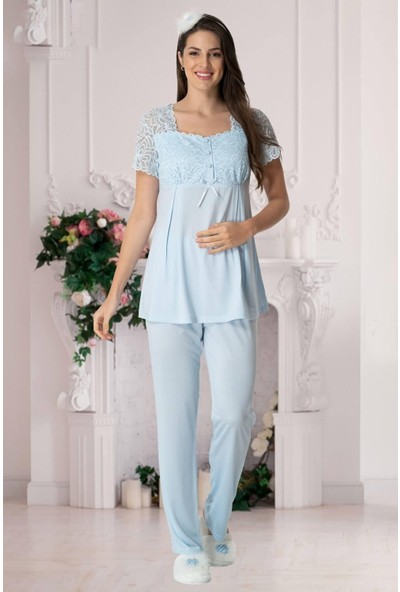 Carpediem Kısa Kol Lohusa Pijama Takım Carpediem 1539 Carpediem Kısa Kol Lohusa Pijama Takım Carpediem 1539