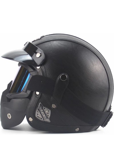 Charge Retro Açık Yüz Motosiklet Kaskı