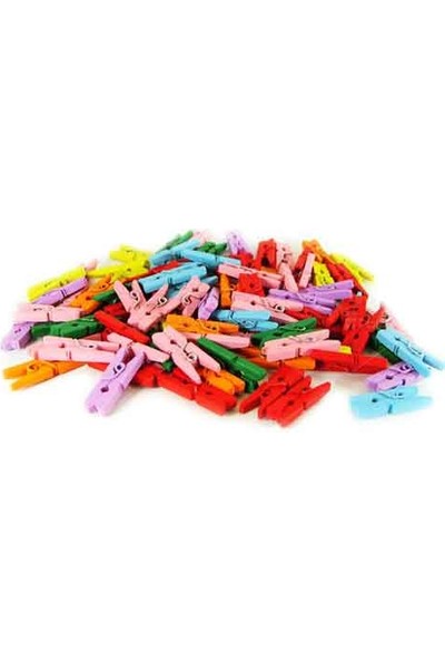Ega Toptan Renkli Mini Ahşap Mandal Ega Toptan Renkli Mini Ahşap Mandal