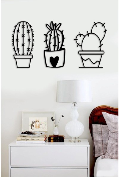 Tvs Trend Kaktüs Duvar Dekoru 3lü Set