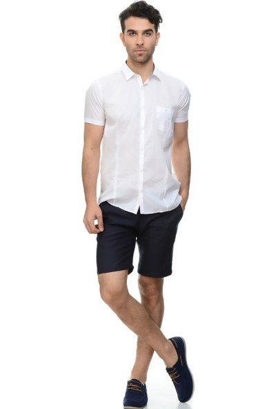 Fabrika Lacivert Kargo Şort