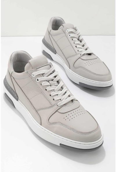 Gri Leather Erkek Sneaker E011121174