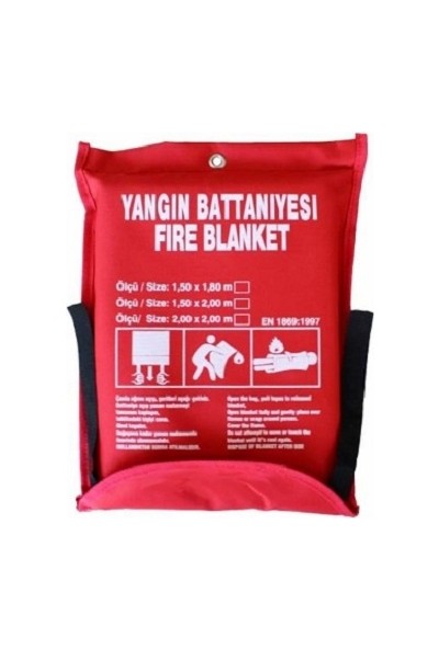 Fıre Blanket Yangın Battaniyesi 150 x 180 cm Fıre Blanket Yangın Battaniyesi 150 x 180 cm
