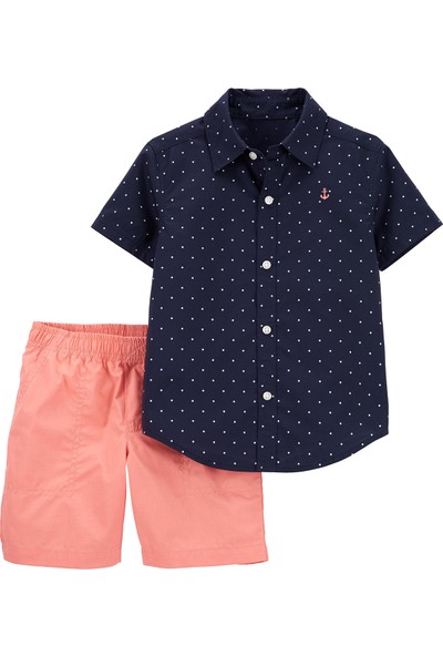 Carter's Gömlek ve Şortlu Erkek Çocuk Ikili Takım
