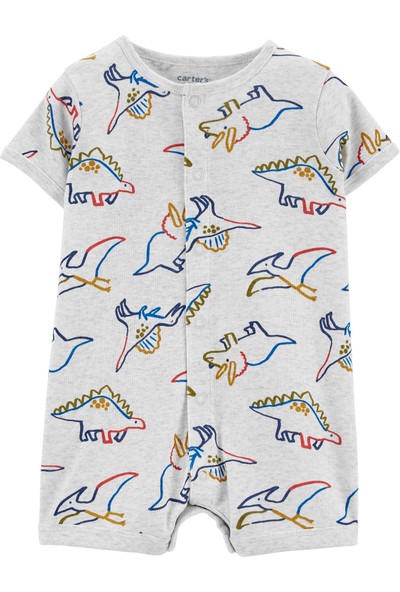 Carter's Dinazor Figürlü Çıtçıtlı Erkek Bebek Romper Tulum Carter's Dinazor Figürlü Çıtçıtlı Erkek Bebek Romper Tulum