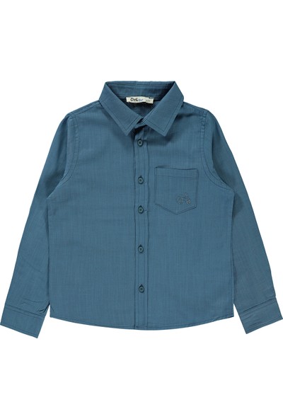 Civil Boys Erkek Çocuk Gömlek 6-9 Yaş Indigo