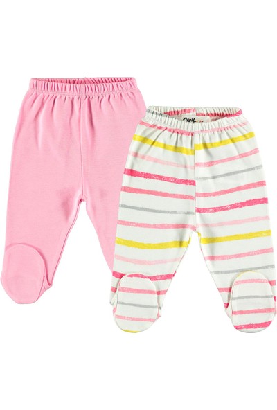 Civil Baby Kız Bebek 2'li Patikli Tek Alt 1-3 Ay Pembe