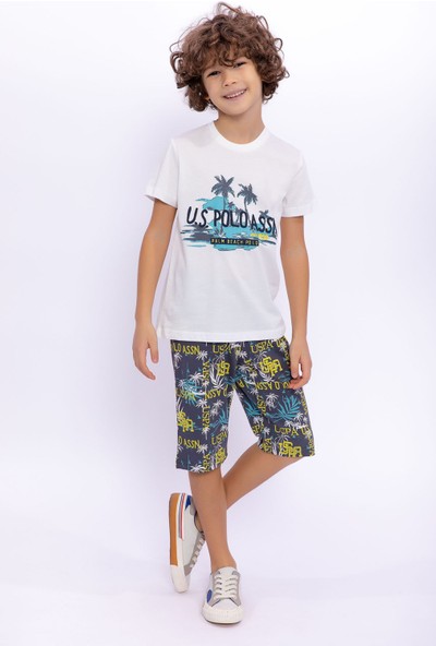 U.s. Polo Assn. Lisanslı Erkek Çocuk 2'li Kapri Takım