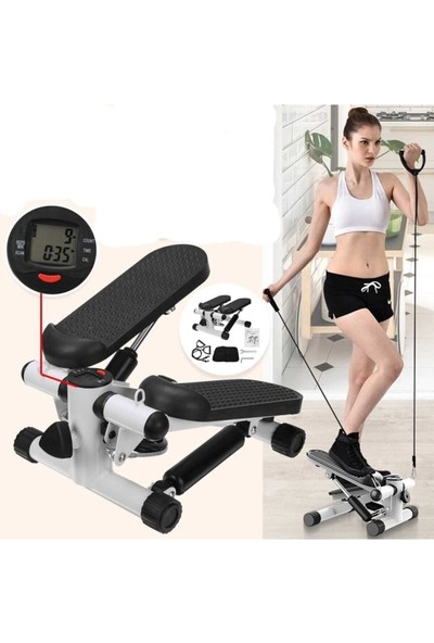 Pekial Fitness Twister Stepper Step Aleti Ipli Egzersiz Aleti Siyah Pekial Fitness Twister Stepper Step Aleti Ipli Egzersiz Aleti Siyah