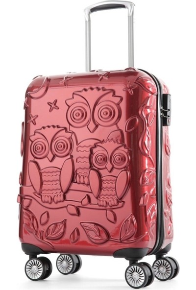 Ççs Polikarbon Kabin Boy Valiz Kırmızı