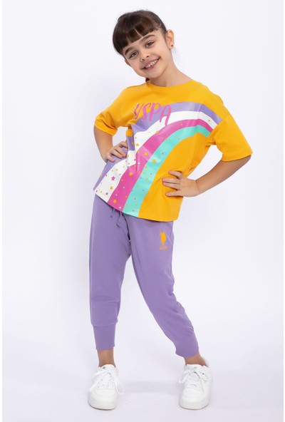 U.s. Polo Assn. Lisanslı Kız Çocuk Mango 2'li Takım