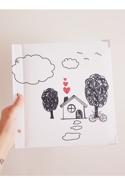 Siyah&beyaz Ev Fotoğraf Albümü & Anı Defteri Siyah&beyaz Ev Fotoğraf Albümü & Anı Defteri