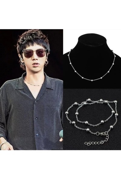 Kadın Erkek Çelik Top Zincirli Kolye