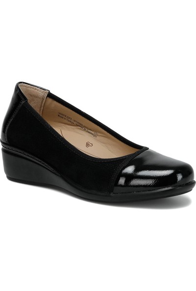 103607RZ2FX Siyah Kadın Comfort Ayakkabı
