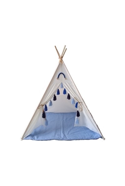 Campish Kids Mavi Bohem Çocuk Oyun Çadırı