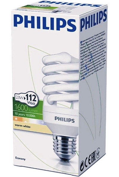 Philips Economy Tasarruf Ampul 23W 112 Watt Philips Economy Tasarruf Ampul 23W 112 Watt
