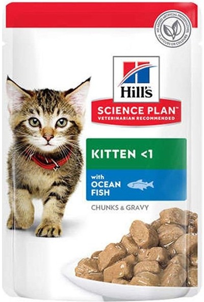 Hills Kitten Okyanus Balıklı Pouch Yavru Kedi Konservesi 85 gr Hills Kitten Okyanus Balıklı Pouch Yavru Kedi Konservesi 85 gr