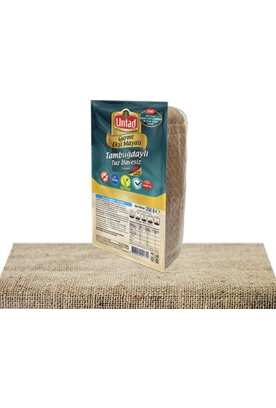 Untad Gurme Ekşi Mayalı Tam Buğdaylı Tuz İlavesiz Ekmek 350 gr 2'li Untad Gurme Ekşi Mayalı Tam Buğdaylı Tuz İlavesiz Ekmek 350 gr 2'li