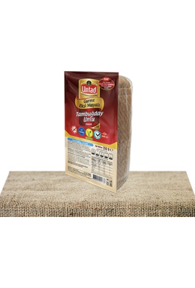 Untad Gurme Ekşi Mayalı Tam Buğdaylı Ekmek 350 gr 2'li Untad Gurme Ekşi Mayalı Tam Buğdaylı Ekmek 350 gr 2'li