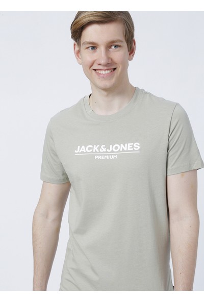 Jack & Jones 12205731_JPRBLABRANDING Tee O Yaka Regular Fit Baskılı Açık Yeşil Erkek T-Shirt Jack & Jones 12205731_JPRBLABRANDING Tee O Yaka Regular Fit Baskılı Açık Yeşil Erkek T-Shirt