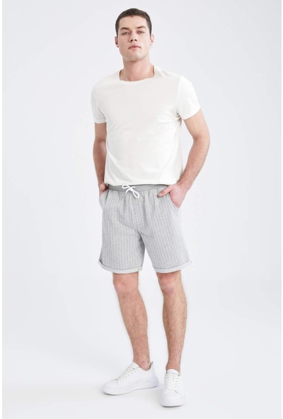 DeFacto Regular Fit Fleto Cepli ŞORT R1861AZ22SM DeFacto Regular Fit Fleto Cepli ŞORT R1861AZ22SM