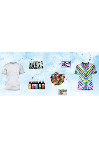 Dye & Wear Tie Dye Batik Tişört Tasarım Seti
