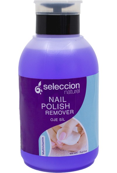 Seleccion Naturel Aseton Pompalı 450ML Mor Seleccion Naturel Aseton Pompalı 450ML Mor
