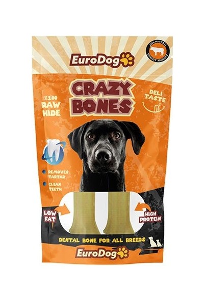 Eurodog Crazy Bone Press Köpek Kemiği 12 cm 2 Li