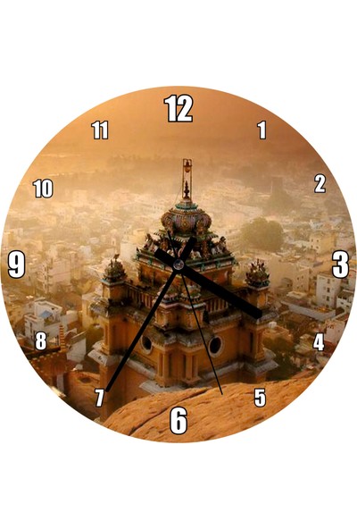 Cakatablo Sisler Içindeki Hindistan Duvar Saati (Çap 50X50 cm ) Cakatablo Sisler Içindeki Hindistan Duvar Saati (Çap 50X50 cm )