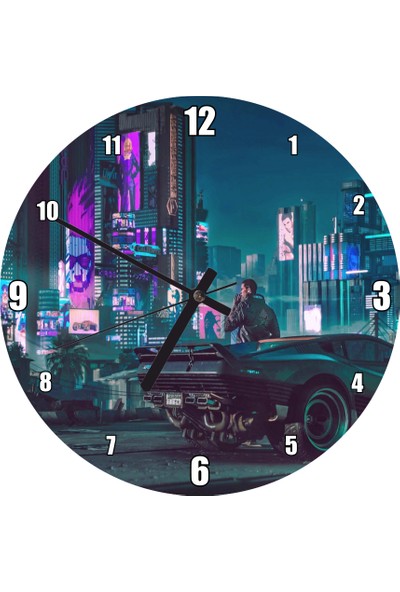 Cakatablo Disco Elysium Sanat Araba Möder Şehir Sanat Görsel Duvar Saati Duvar Saati (Çap 50X50 cm ) Cakatablo Disco Elysium Sanat Araba Möder Şehir Sanat Görsel Duvar Saati Duvar Saati (Çap 50X50 cm )