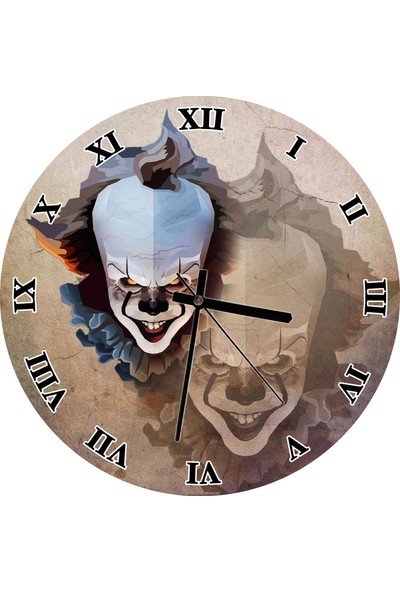 Cakatablo Justin Maller Yansıma Duvar Saati (Çap 30X30 Cm)