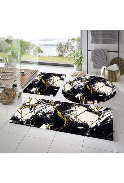Sarar Banyo Paspası Üçlü Takım Jel Kaymaz Taban Yıkanabilir 100 x 70 cm /60 x 40 cm /60 x 60 cm(Yuvarlak) Sarar Banyo Paspası Üçlü Takım Jel Kaymaz Taban Yıkanabilir 100 x 70 cm /60 x 40 cm /60 x 60 cm(Yuvarlak)